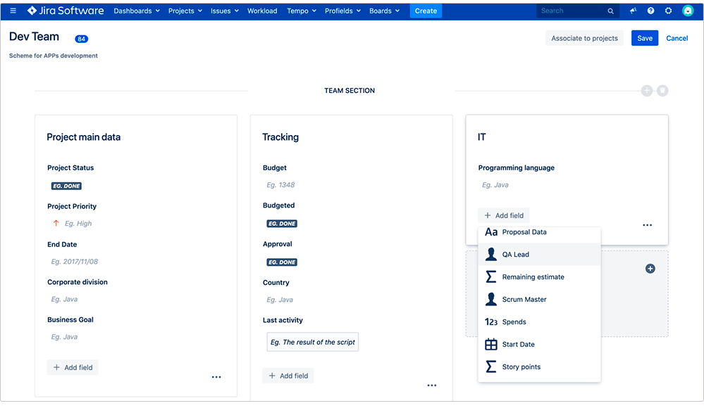 Jira project reports: Integrate eazyBI & Projectrak (formerly Profields)